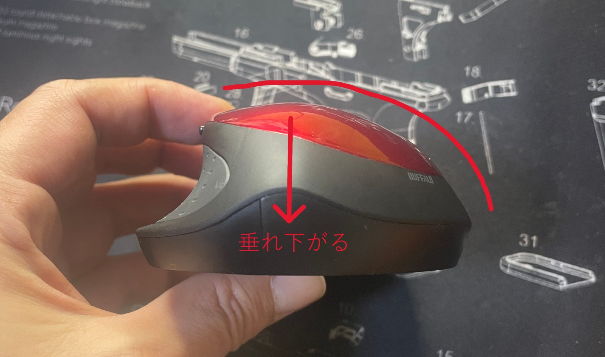 ワイヤレスマウス NEOFIT BUFFALO BSMBB540 レビュー